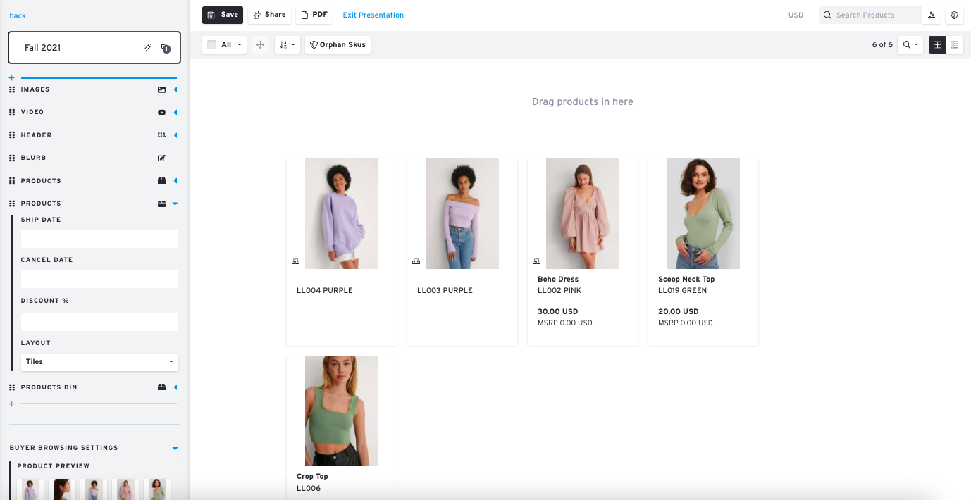 Product Section Overview