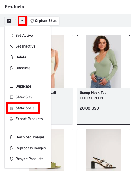 Disable Selling or Set as Inactive for Individual SKUs