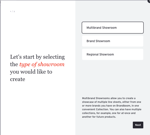 Multi-Brand Showroom (replacement for Vanity Page)