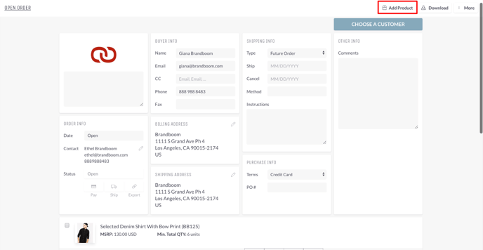 Order Form Functions