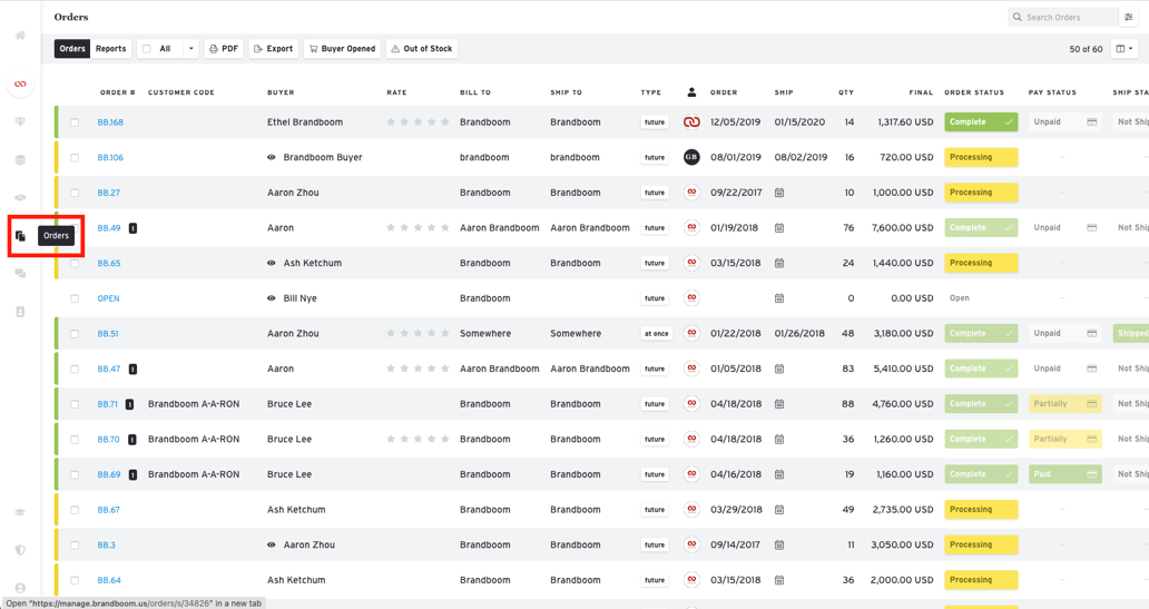 Getting Started - Order Form (Seller Side)