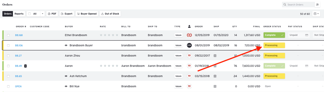 Getting Started - Order Form (Seller Side)