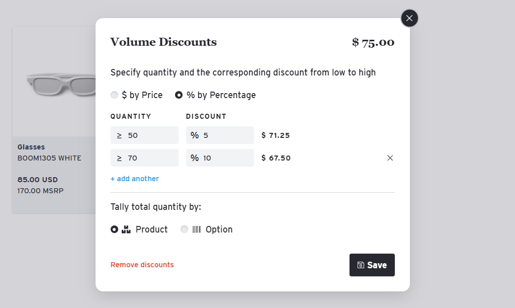 Volume Discounts