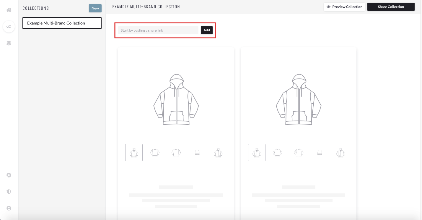 How to create a Multi-Brand Collection